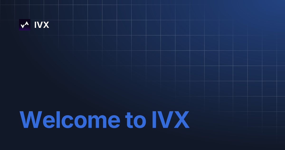 Welcome to IVX | IVX